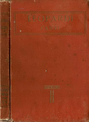 Canti: Leopardi: 9788817151313: Amazon.com: Books