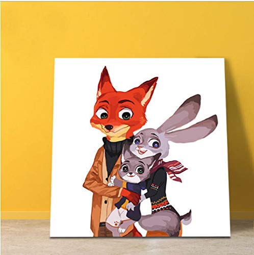 Asd137588 Diy Digital Paint By Numbers Zootopia Zootropolis Nick Wilde ...