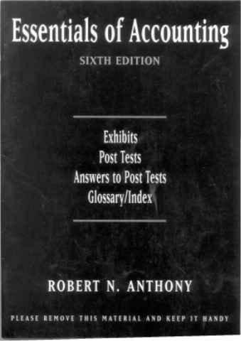 Essentials of Accounting Sixth Edition-Exhibits,Post Tests,Answers to ...