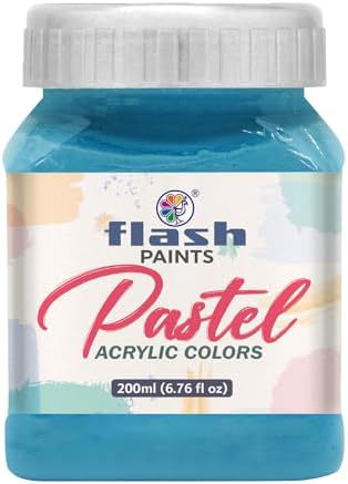 Flash Pastel Acrylic Colours-Rich Pigments Non Fading Non Toxic Acrylic ...