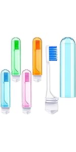 Amazon.com: Patelai 4 Pieces Travel Toothbrush Set, Soft Bristle Mini ...