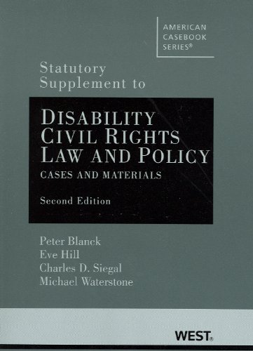 Disability Civil Rights Law and Policy (American Casebook Series ...