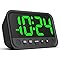 Amazon.com: Small LED Digital Clock for Bedroom, Loud Alarm Clock for ...