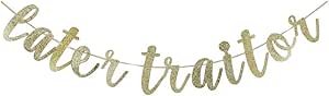 Amazon.com: Later Traitor Banner, Gold Paper Sign for Job Change/Moving ...