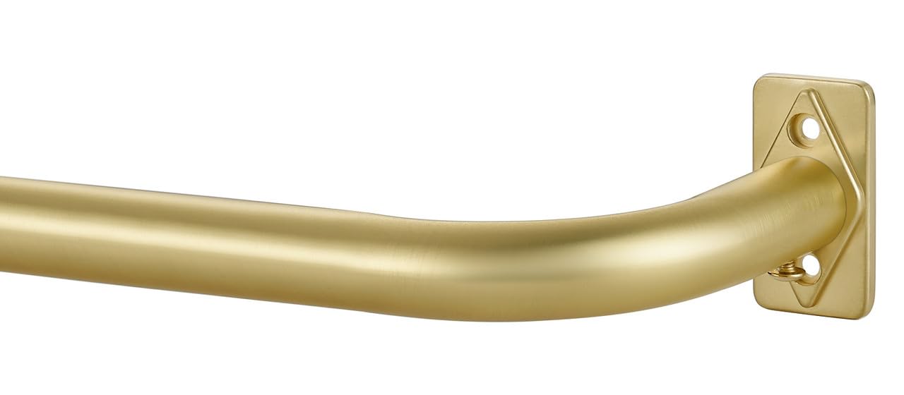 Amazon.com: Brass Curtain Rods Wrap Around Design, Room Darkening ...