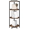 Amazon.com: Hzuaneri Corner Shelf Stand, Corner Bookshelf, Storage ...