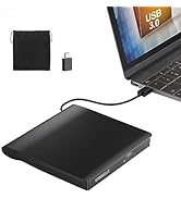 Amazon.com: ORIGBELIE External CD DVD Drive with 4 USB Ports and 2 TF ...