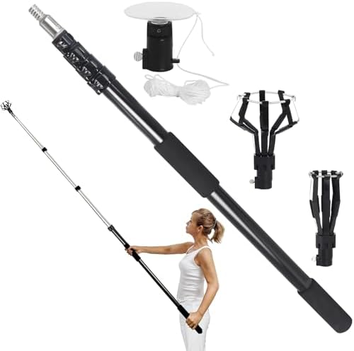 Femitu 28FT Reach Light Bulb Changer for High Ceilings with 5-20FT ...