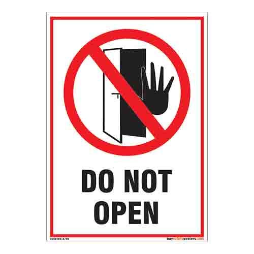 Buy buysafetys.com - Do Not Open Sign in English - Hard Plastic ...
