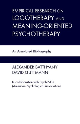 Empirical Research in Logotherapy and Meaning-Oriented Psychotherapy ...