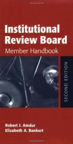 By Elizabeth A. Bankert - Institutional Review Board: Member Handbook ...