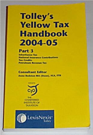 Tolley's Yellow Tax Handbook 04-05 Part3 | Amazon.com.br