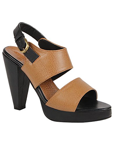 Buy Chalk Studio Duchess - Block Heels Tan and Black at Amazon.in