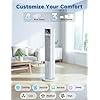 HIFRESH 107CM Tower Fans w/Cooling, Memory & Aroma Function, Remote ...