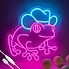 Cowboy Frog Neon Sign for Wall Decor Frog with Cowboy Hat Led Neon ...