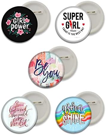 Buy D2C Girl Power Button Badges/Empower Girls Badge with Trendy ...