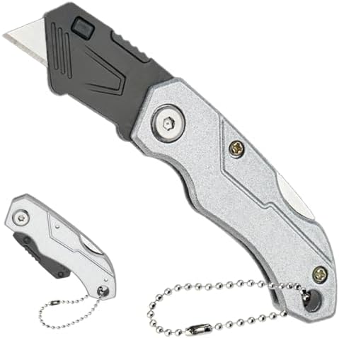 T TOVIA 1-Pack Folding Pocket Stainless Steel Utility Knife, Box Cutter ...