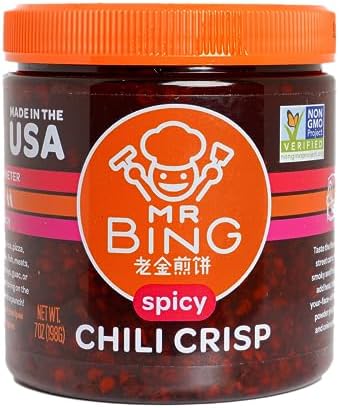 Amazon.com : Mr. Bin.g - Chili Crisp Spicy 7 oz (Pack of 6) : Grocery ...