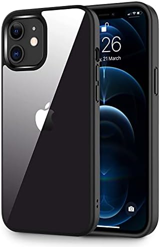 Amozo Ultra Slim Soft TPU Flexible Camera Protection Back Case Cover for iPhone 12/12 Pro (Soft ...