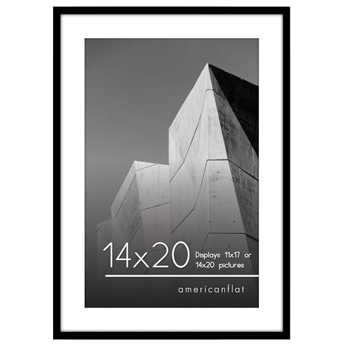 Snapklik.com : Americanflat 14x20 Picture Frame In Black - Use As 11x17 ...