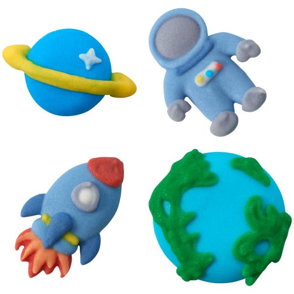 Amazon.com: NCS Space - Astronaut, Earth, Spaceship and Planet Edible ...