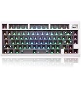 Amazon.com: ZUOYA GMK70 Split Mechanical Keyboard Kit,VIA Programmable ...
