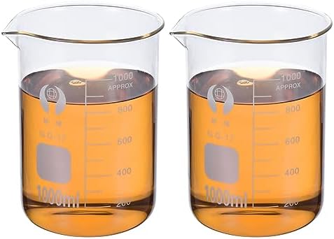 Amazon.com: PATIKIL 3Pcs 10ml Low Form Glass Beaker, 3.3 Borosilicate Glass Graduated Printed ...