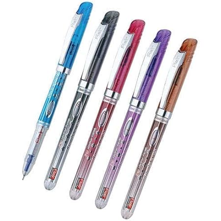 Flair Writometer Gel Pen Box Pack | Stainless Steel Tip | Our Longest ...