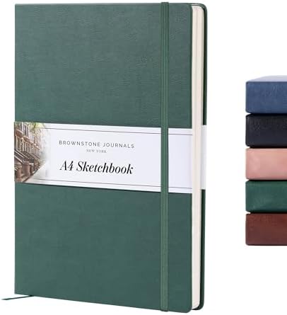 Amazon.com: BROWNSTONE JOURNALS A4 Sketch Book Hardcover - 80 Sheets ...