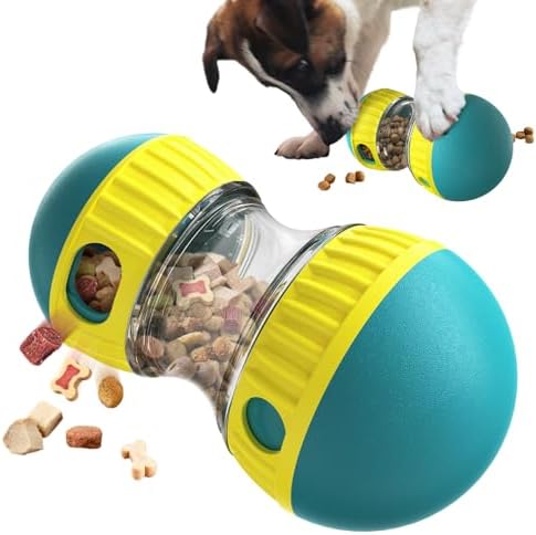 Zellar Treat Dispensing Dog Toy - Dog Treat Ball/Food Dispenser ...