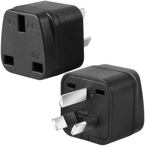 2-Pack UK to Australia Plug Adapters Australia Power Converter Grounded ...