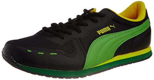 Buy Puma Unisex Cabana Racer Jr DP Black, Classic Green and Dandelion ...