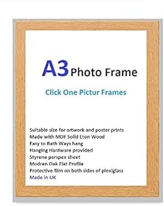 A3 Oak Photo frame Multi Pack Different Sizes A1 A2 A3 A4 A5 A6 Make ...
