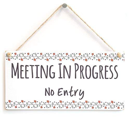 Buy Dtrfloor Meeting in Progress No Entry - Functional Do Not Disturb ...