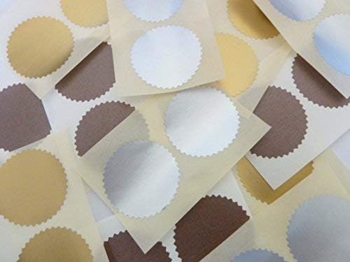 Matt Gold, Matt Silver & Bronze, 50mm Serrated Edge, Certificate Wafer ...