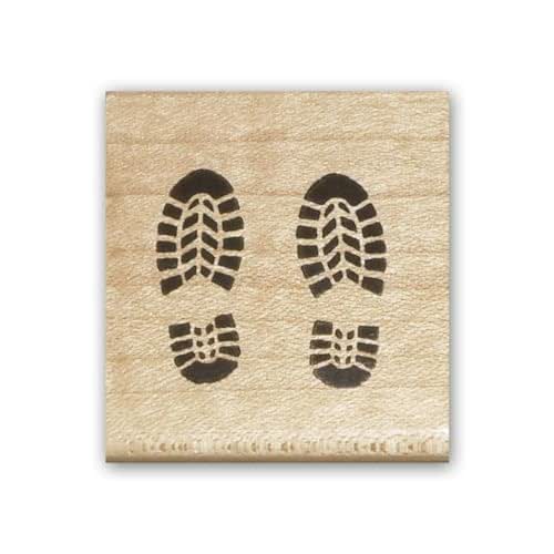 Amazon.com: Boot Print Mounted Rubber Stamp #29 : Handmade Products