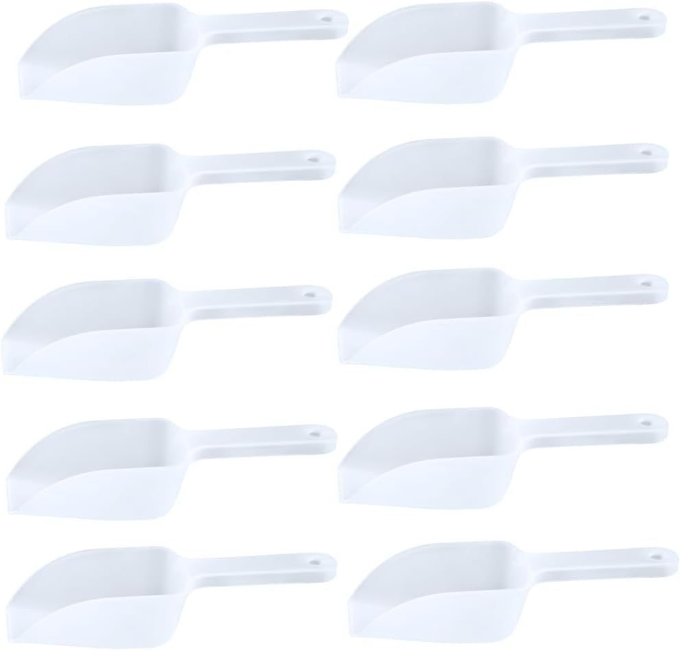 Amazon.com: 10 Pcs Clear Kitchen Scoops Mini Ice Scoop Multipurpose ...