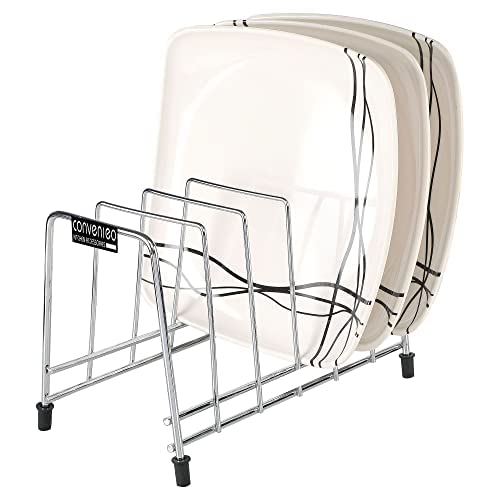 Convenieo Plate Stand - Thali Stand for Kitchen Organizer, Dish Rack ...
