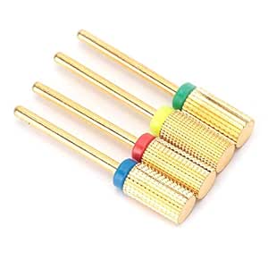 Durable 4pcs Nail Drill Bits, Positive Negative Nail Art Drill Bit ...