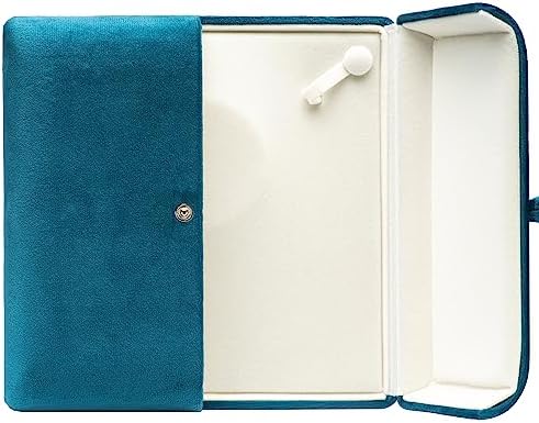 Amazon.com: COWFEX Large Velvet Travel Jewelry Organizer Pearl Necklace ...