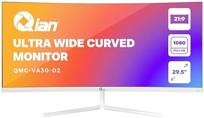 Monitor Curvo Qian 30" Schermo Ultra-Largo FHD | 2560x1080 | Pannello ...