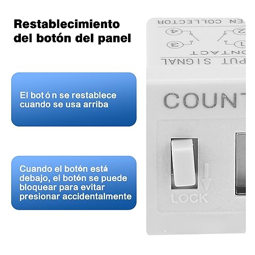 Digital Electrical Counter, 0-999999 Auto Digital Counter Digital ...