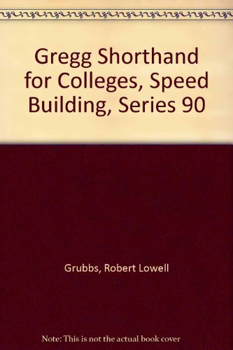 Amazon.com: Gregg Shorthand for Colleges, Speed Building, Series 90: ...