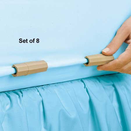 Bed Sheet Clips - Set of 8 by Sheet Clips : Amazon.in: Home & Kitchen