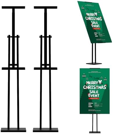 Amazon.com: Sign Holder, Heavy Duty Floor Banner Stand, Adjustable ...