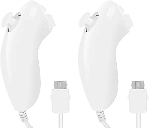 Nunchuk Controller for Wii, 2 Packs Nunchuk Video Game Controller ...