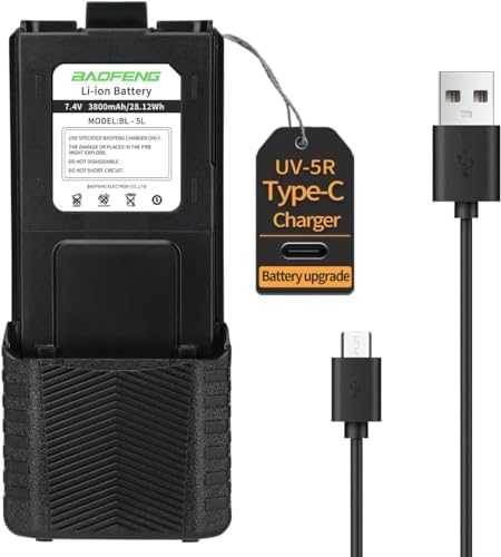 Amazon.com: BAOFENG BL-5 3800mAh Extended Battery Walkie Talkie UV-5R ...