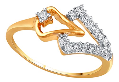 Maya Diamond Modern Collection 14k Yellow Gold and Diamond Casual Ring ...