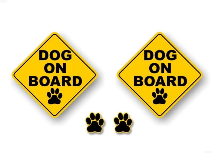 Amazon.com: Dog on Board Vinyl Decal Sticker | Cars Trucks Vans Walls ...