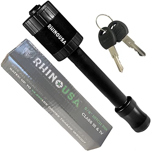 Snapklik.com : Rhino USA Trailer Hitch Lock - Patented 5/8 Locking ...